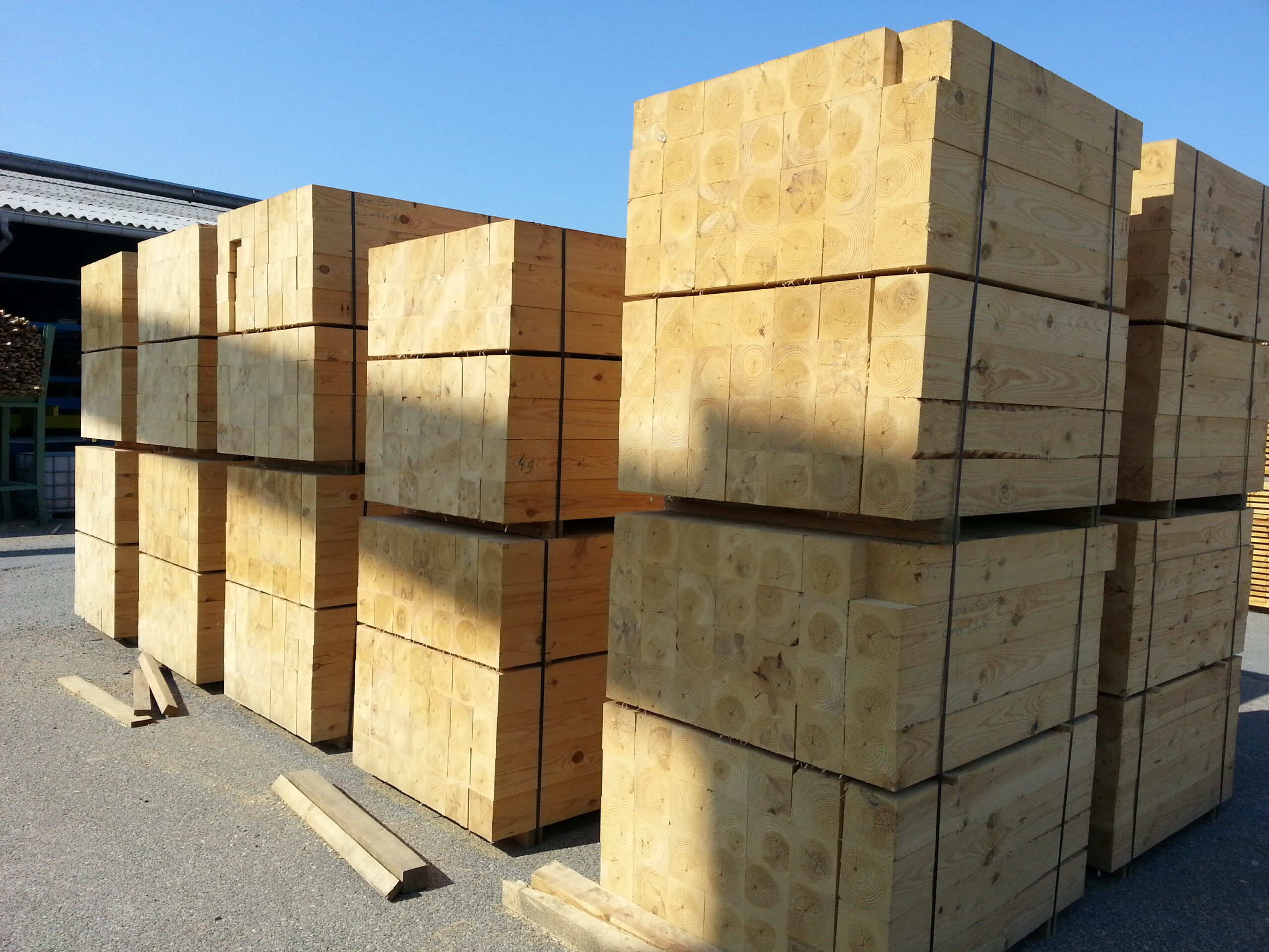 Cales Azobé, Cales en Pin, solution stabilisation professionnelle - Gimexo